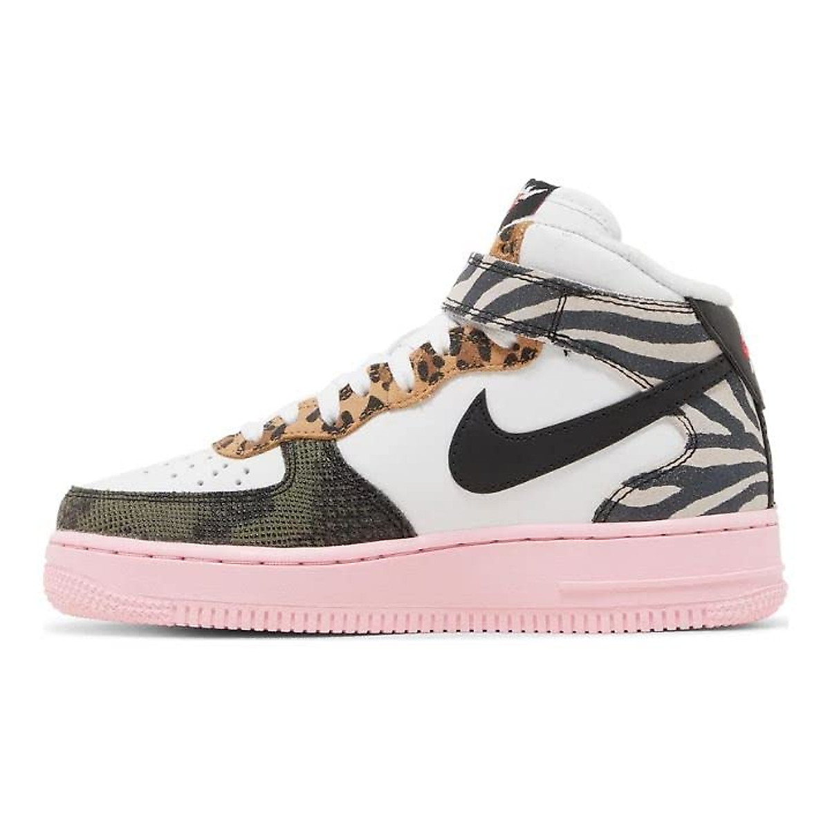 Nike AIR Force 1 '07 MID White/Black-Soft Pink DZ4841 100 Women's Size 7.5