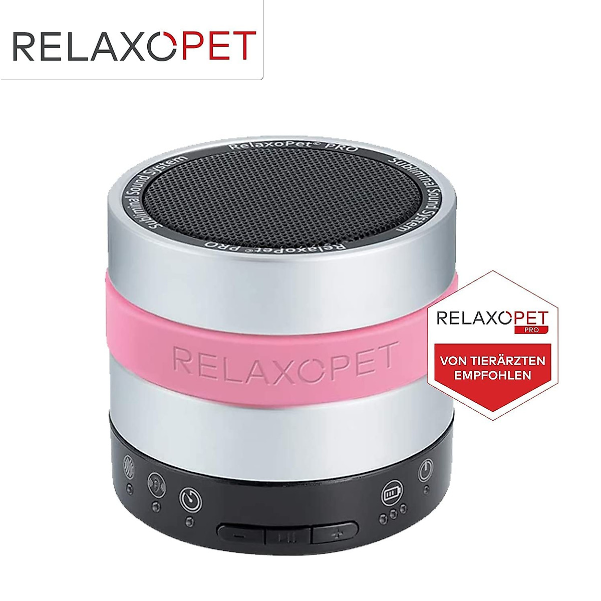 RelaxoPet Pro Cat Relaxation System - Pet Calming Cat Sound Machine with Noise Motion, LED Indicator, Pro Timer - Portable Relaxation Device for Cats During Thunderstorms, Fireworks, & Travelling