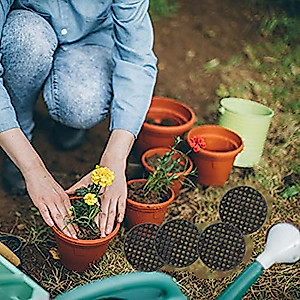 Fashionclubs Bonsai Wires Set, Bonsai Tree Training Wires Aluminum Craft Wires Size 1.0mm/1.5mm/2.0mm(Each Size is 32ft), with 20pcs Flower Pot Hole Mesh Pad Bonsai Bottom Grid Mat Mesh 2Inch in Dia