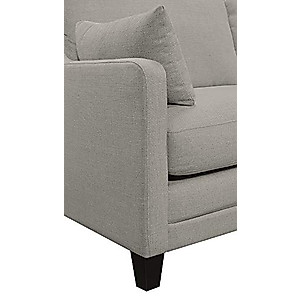 Serta Carmina Contemporary Upholstered 75" Living Room Sofa, Modern Couch for Two or Three, High Plush Seat Cushions and Back Pillows, Easy Assembly, Gray