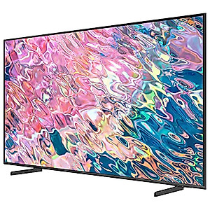 SAMSUNG QN43Q60BAFXZA Q60B 43 inch QLED 4K Quantum Dual LED HDR Smart TV 2022 Bundle with Premiere Movies Streaming + 37-100 Inch TV Wall Mount + 6-Outlet Surge Adapter + 2X 6FT HDMI 2.0 Cable