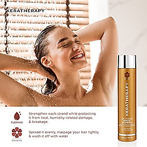 KERATHERAPY Keratin Infusion Repair Conditioner, 10.1 fl. oz., 300 ml - Repairs Dry, Damaged or Frizzy Hair with Caviar Extract, Argan Oil & Kerabond
