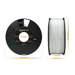 Amazon Basics ABS 3D Printer Filament, 1.75mm, 5 Assorted Colors, 1 kg per Spool, 5 Spools