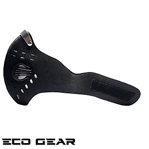 ECO-GEAR Anti Pollution Face Mask with Military Grade Protection | Anti Smoke, Exhaust Gas, Dust & Pollen