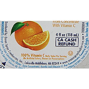 Ocean Spray 100% Orange Juice, 4 Fl Ounce Cup (Pack of 48)