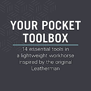 LEATHERMAN, Bond Multitool, Stainless Steel EDC Tool with 420HC Blade and Nylon Sheath