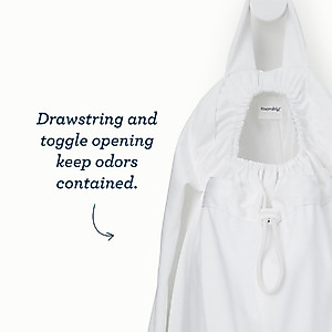 Esembly Pail Pouch, Hangable and Washable Waterproof Diaper Pail Liner and Reusable Laundry Bag, One Size, Sea Salt