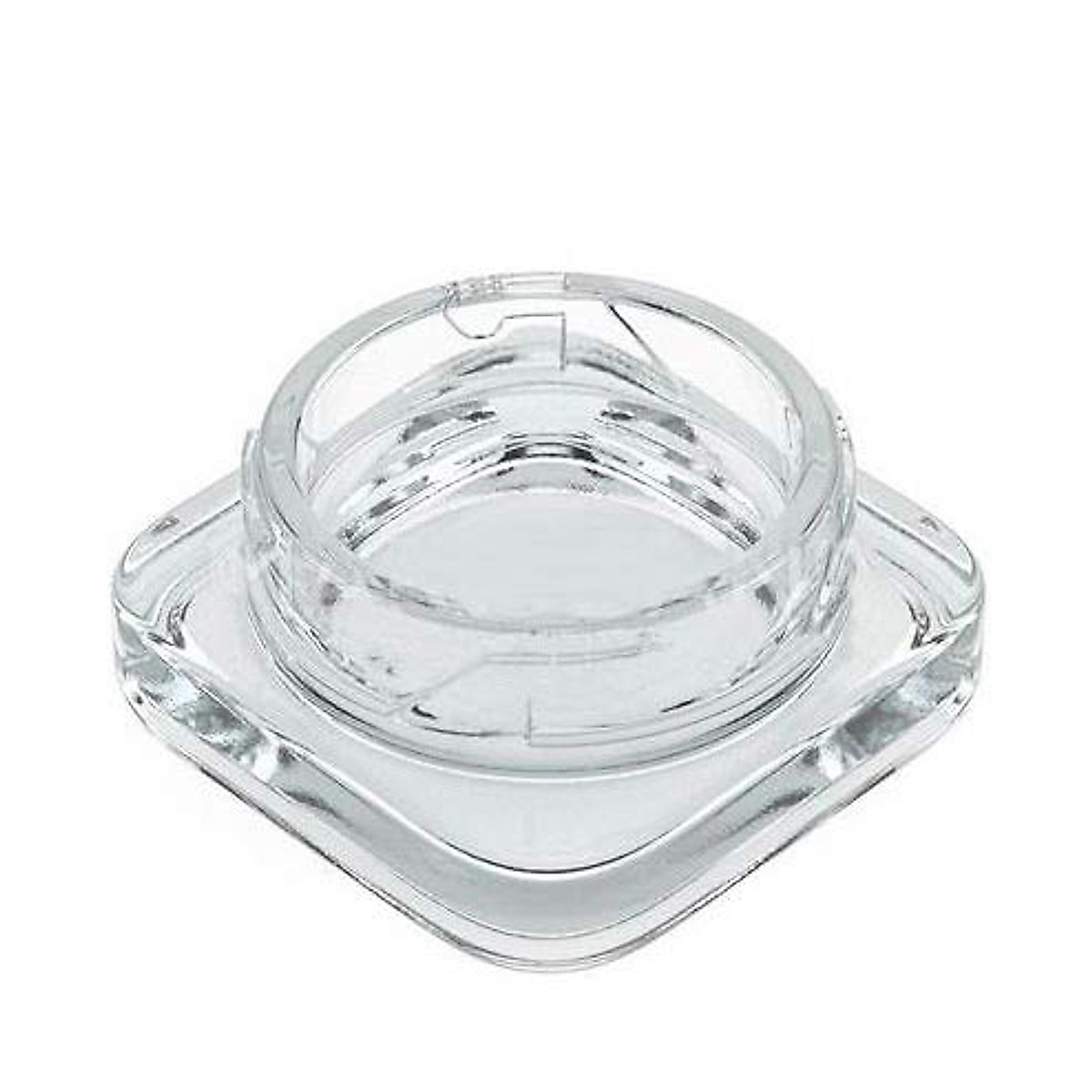 Child Proof 5ml Square jar Glass Containers (90 Pack) Square Jar | CannaAroma (White Lid)