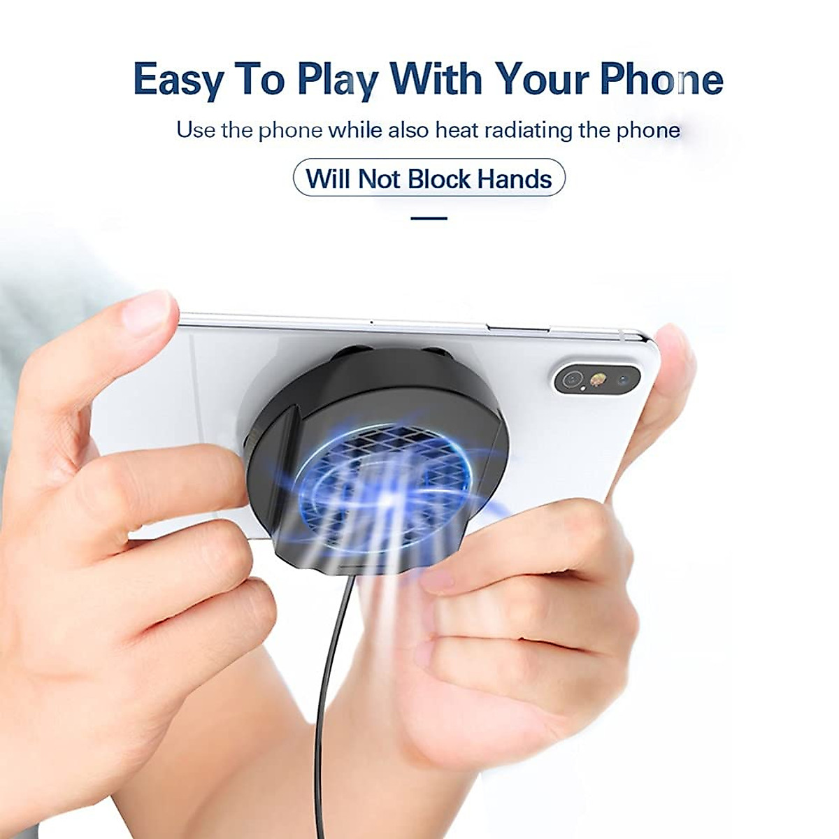 JYXDKD Universal Mobile Phone Radiator Gaming Phone Cooler Adjustable Portable Fan Holder Heat Sink