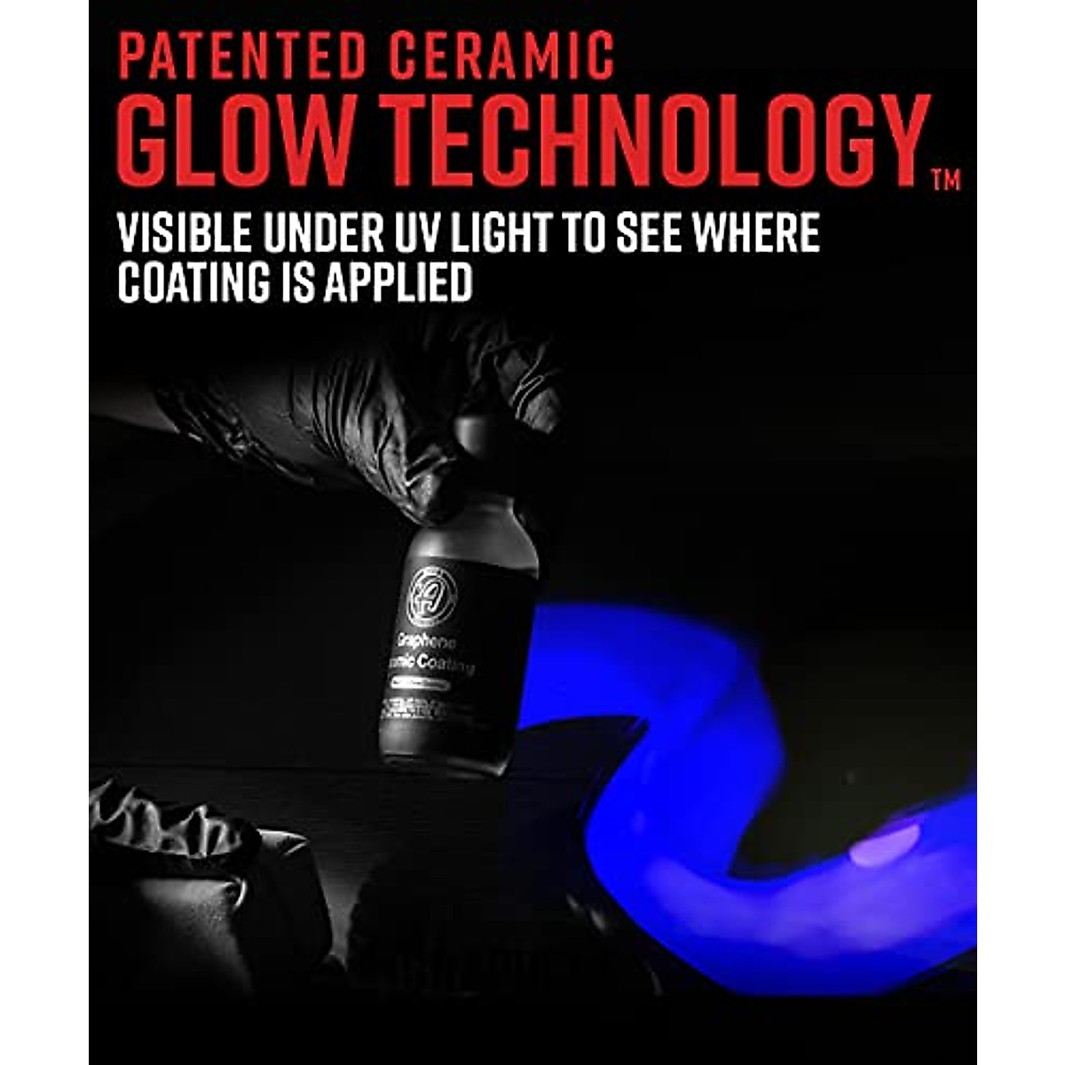 Adam's UV Graphene Ceramic Coating Bundle - 10H Ceramic Coating for Cars W/UV Glow Technology | 7+ Years of Protection | Apply After Car Wash Clay Bar Car Buffer Polisher | Boat RV Motorcycle