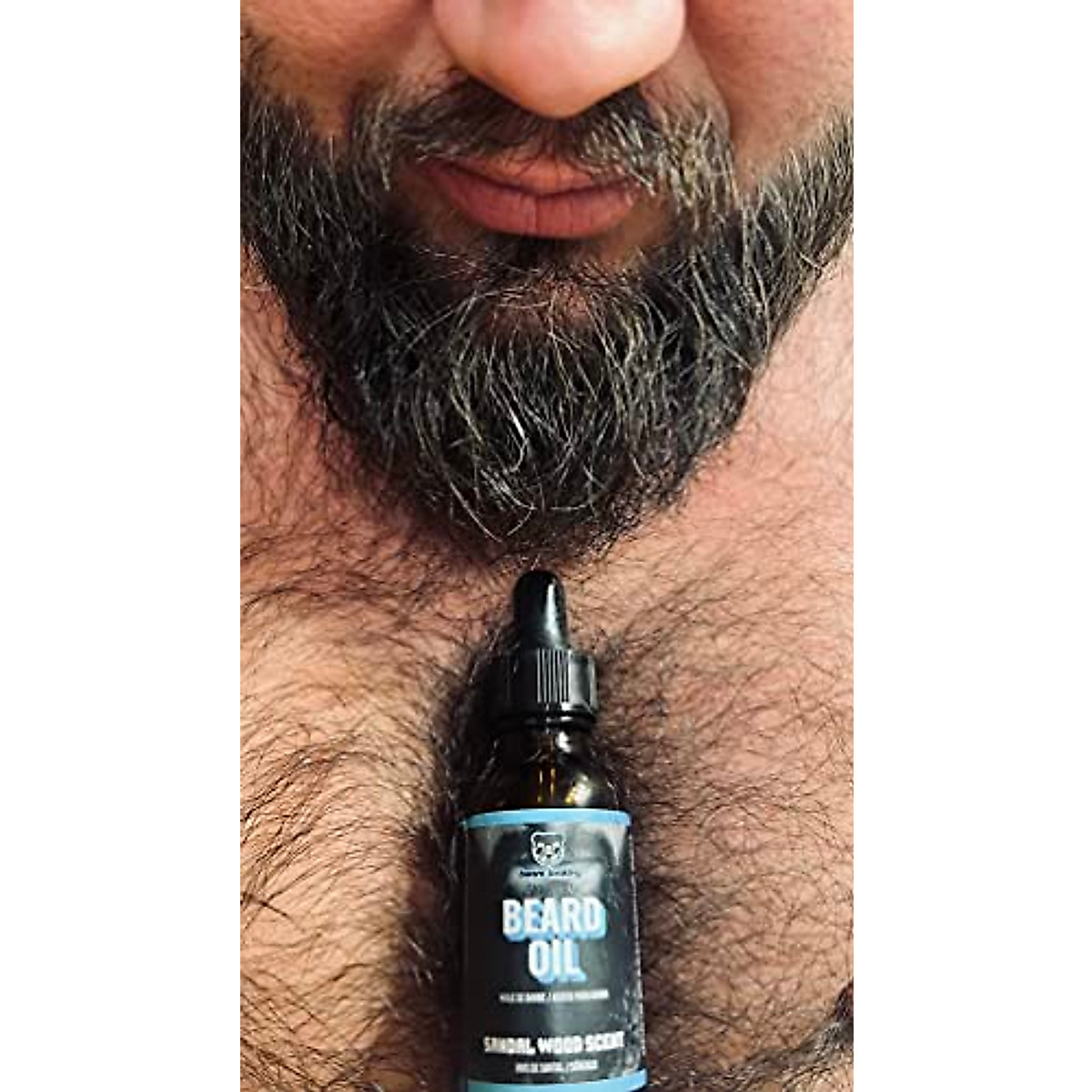 Bears Looking Beard Oil Conditioner - All Natural Sandalwood Scent with Argan Oil - Softens & Strengthens Beards and Mustaches