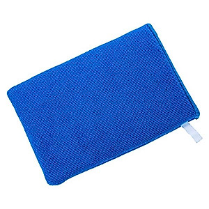 Nanoskin AUTOSCRUB Fine Grade Wash Mitt,Weft Knitted Microfiber [AS-016] Blue, 6" x 8.7"