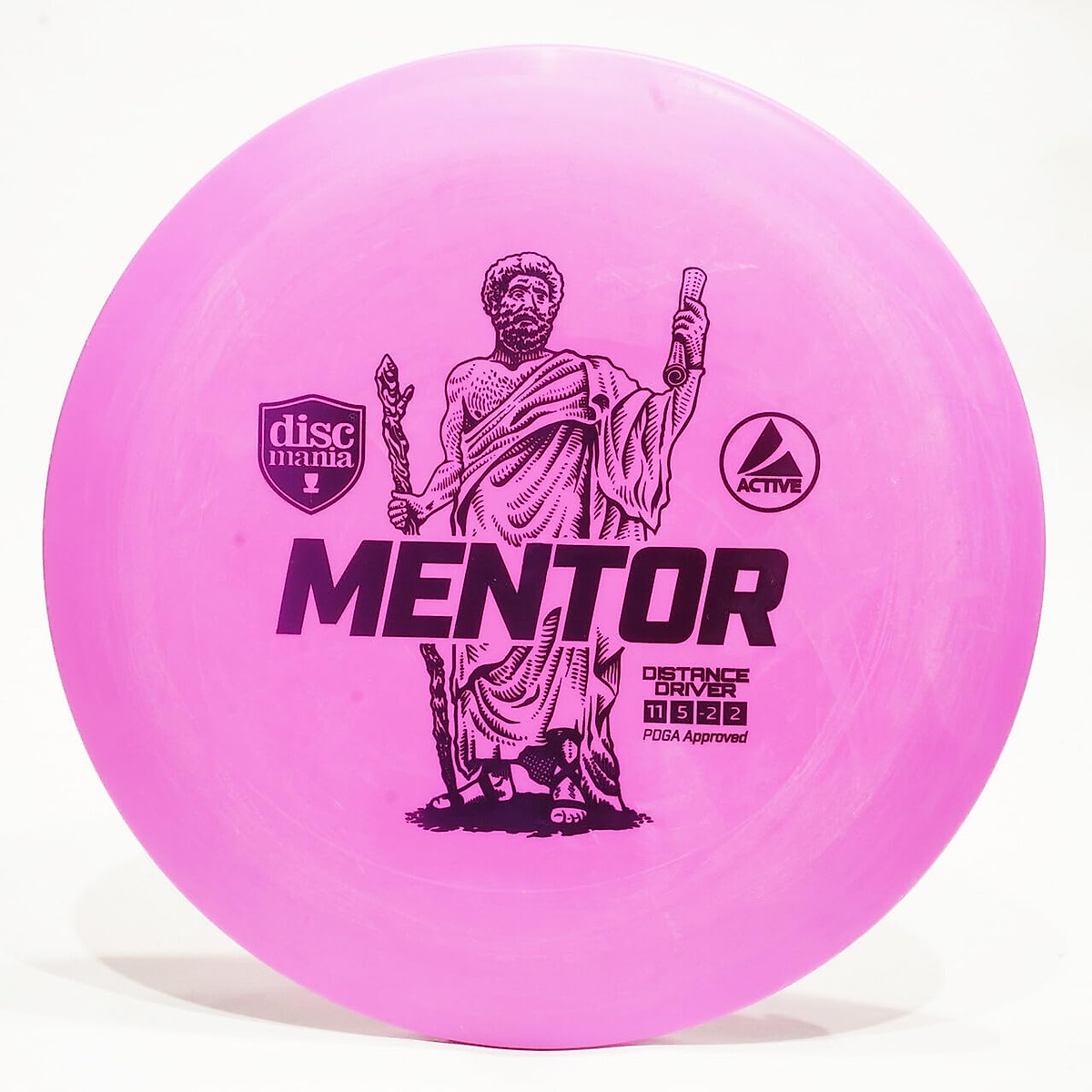 Discmania Active Mentor Distance Driver, Pick Weight/Color [Stamp & Exact Color May Vary] Pink 167-169 Grams