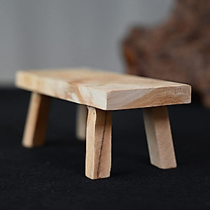 BESPORTBLE Small Wooden Stools Step Stool Footstool Art Craft Wooden Base Stool Shape Display Base Wooden Step Stool for Seniors Adults