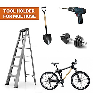 FLEXI RODS Garage Storage Garage Organizer Trimmer Rack Garden Power Tool Hanger for Grass Trimmer, Hedge Trimmer, Garage Wall, Garage Trimmer, Garden Tools, 2 Pack