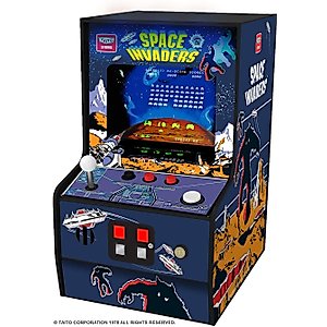 My Arcade Space Invaders Micro Player: Mini Arcade Machine Video Game, Fully Playable, 6.75" Collectible Premium Edition