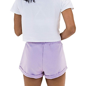 Spalding Women's Workout Lounge Short, Blue Lilac, M