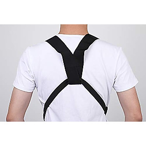Radio Chest Harness Rig Holster Pack with Front Pouches and Zipper Bag for Universal Walkie Talkies