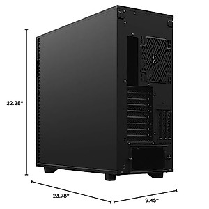Fractal Design Define 7 XL Black Solid Brushed Aluminum/Steel E-ATX Silent Modular Full Tower Computer Case