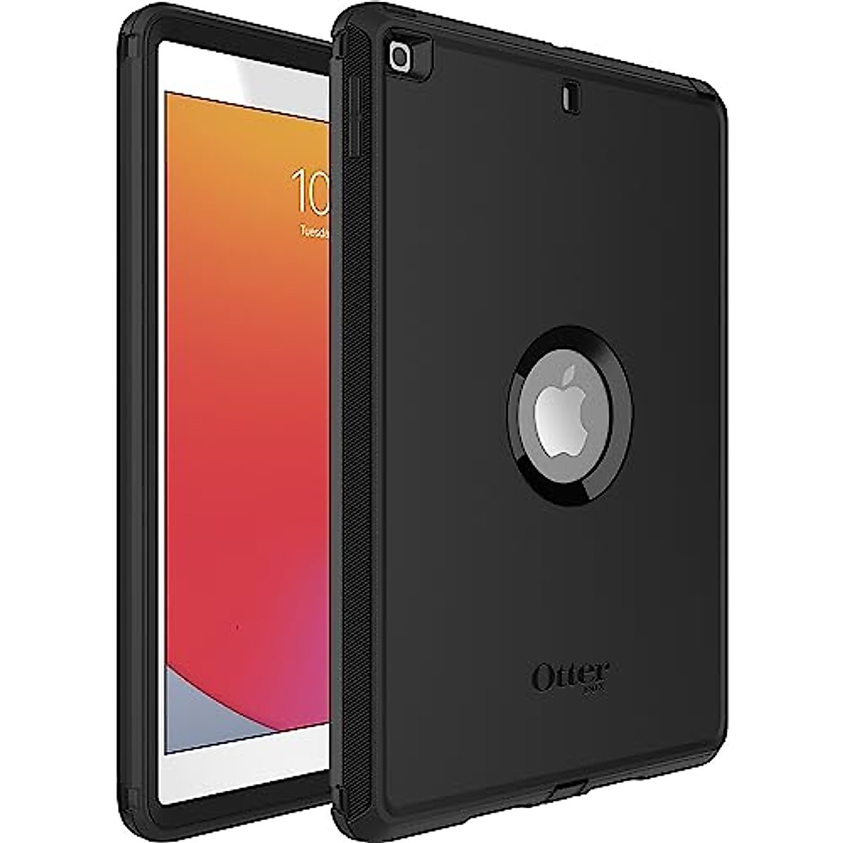 OtterBox Defender Series Case for iPad 7th, 8th & 9th Gen (10.2" Display - 2019, 2020 & 2021 version) - BLACK, Rugged, Durable, Multi-Layer Protection