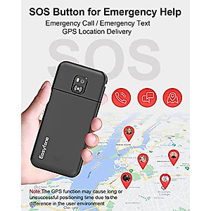 Easyfone T100 4G Unlocked Feature Cell Phone for Seniors | Easy-to-use | Clear Sound | Big Buttons | 2.0'' HD Display | SOS w/GPS | SIM Card & Flexible Data Plans | 1500Mah Battery and Charging Dock