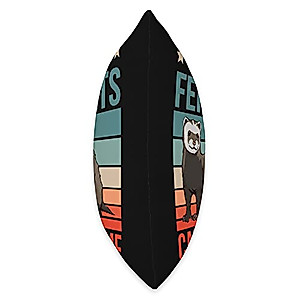 Funny Ferret Gifts & Accessoires Can Judge Me Pet Owner Ferret Throw Pillow, 18x18, Multicolor