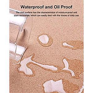 Hagibis Desk Pad, Natural Cork Large Desk Blotter Protector, Superfine Surface Material Dual Sided Desk Writing Mat for Office, Home, Gaming (Cork, 24.4" x 11.8")