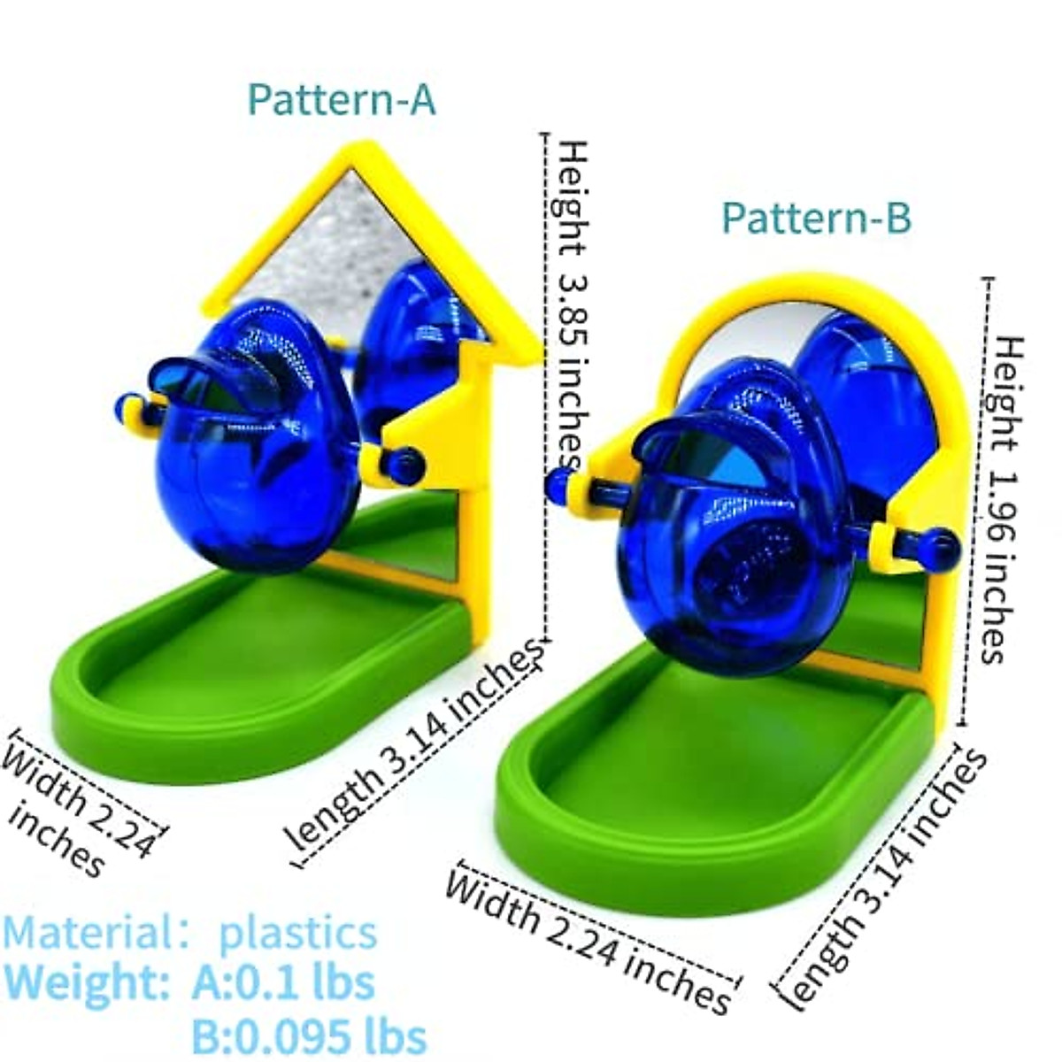 Bird Intelligence Toy, Parrot Feeder Toy Supplies Fun Training Leaking Food Items Budgie Cockatiel Foraging Development Intelligence Bird Toy(Color Randomly) (B)