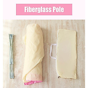 Kids Play Tent Gift, for Girls Boys, Thick Oxford Fabric, Princess Playhouse, Pink Castle, Fairy Tale Tent, Indoor Outdoor, Birthday