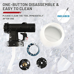 Enhulk Paint Sprayer, 700W HVLP Electric Paint Sprayer, Paint Gun with 1000ml Container, 5 Copper Nozzle, 3 Patterns, One-Button Disassembly, Spray Paint Gun for Home, Outdoors, Wall, Furniture, Fence