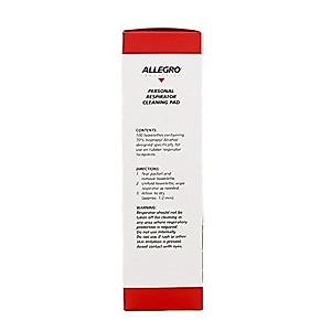 Allegro 1001 Respirator Cleaning Pad, 8" x 5", White - 037-1001