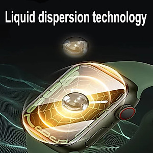 ZPIAR 2 Pack Apple Watch Series 8/7 45mm 41mm Tempered Glass Screen Protector,(New Version) Full Screen Coverage Bubble Free Anti-Scratch Waterproof Ultra HD Film for iWatch 8/7 (45mm Transparent)