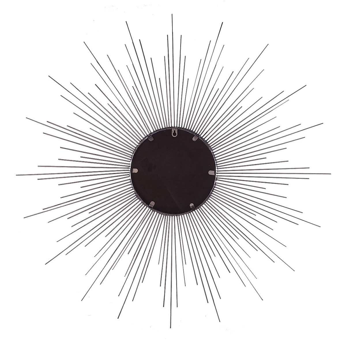 Patton Wall Decor Champagne Rays Sunburst Metal Framed Mirror, 36", Gold