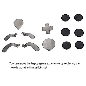 Game Controller Button Set, Controller Thumbsticks Replacement Like Floatable Detachable for Elite Series 2