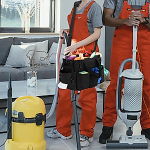 IBVIVIC Wearable Cleaning Caddy Bag for Cleaning Supplies,Large Capacity Cleaning Organizer Tote Bag for Cleaners Housekeepers