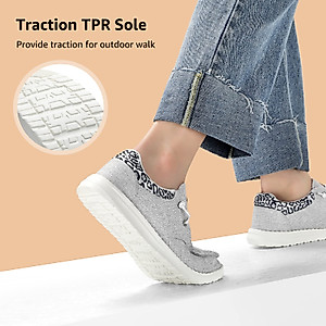 STQ Slip on Casual Shoes for Women Plantar Fasciitis Relief Lightweight Orthopedic Comfy Sneakers Light Grey US 9.5