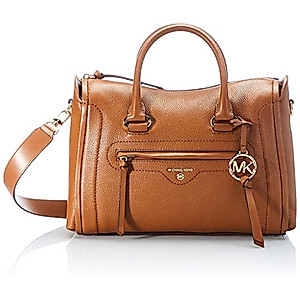 Michael Kors Carine Medium Pebbled Leather Satchel
