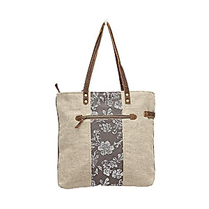 Myra Bags Old Key Upcycled Canvas Tote Bag S-0738