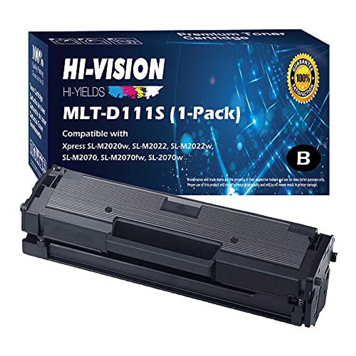 HI-VISION HI-YIELDS Compatible Toner Cartridge Replacement for Samsung MLT-D111S ( Black , 1 pk )