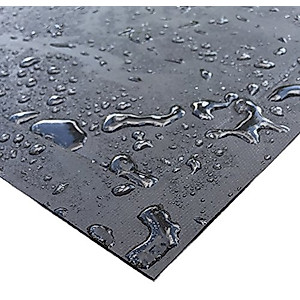 DiversiTech Outdoor Gas Grill BBQ & Fire Pit Mat, 60" x 30", Black