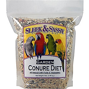 SLEEK & SASSY NUTRITIONAL DIET Garden Conure Parrot Food (4 lbs.)
