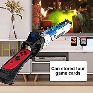 BRHE Switch Shooting Game Gun Controller for Nintendo Switch/OLED Hunting Games：Splatoon3/2,Wolfenstein 2,Juarez,Sniper Elite 3,Big Buck Hunter,Resident Evil（1 Pack