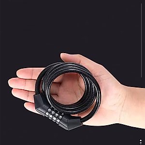 Children miniBike Locks Cable，Mountain Bike Password Lock，4-Digit Combination Lock Core Steel Wire Bike Lock Security&Portable Bicycle Locks, (Mini)