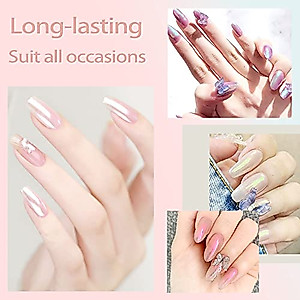 Allstarry Chrome Nail Powder Metallic Mirror Effect Pigment Chrome Iridescent Aurora Nail Glitter Mermaid Pearl Glitter Dust Kit for Gel Polish Nail Art Decoration, Resin Craft- Violet Green Emerald