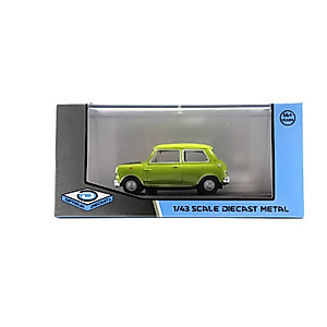 Motor city classics 1:43 Mini Cooper Green: Black Bonnet - Optimum Diecast