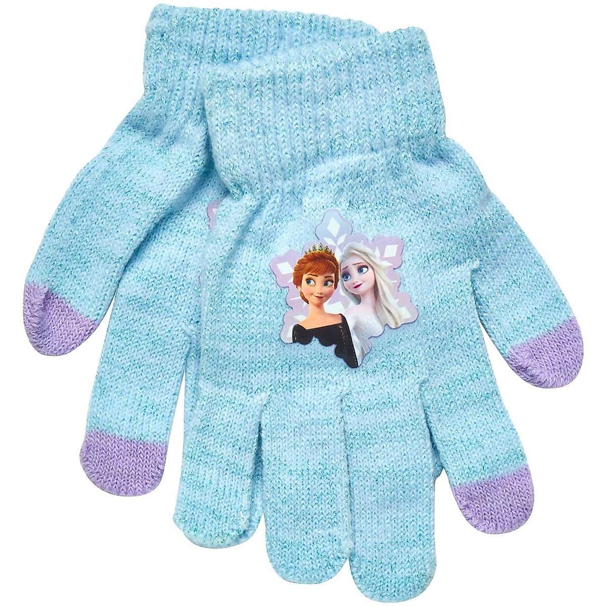 Disney Girls Frozen Elsa & Anna and Minnie Mouse Earmuff and Gloves Set (Age 4-7)