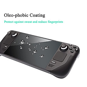 Screen Protector for Steam Deck 7 Inch 2022 Release, 9H Tempered Glass Film Easy Installation/Anti-Scratch/HD Clear for Steam Deck New Version 3 Pack