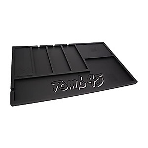 Powered Mat by Tomb45, organizing mat with Wireless Charging Capability, Fast Wireless Charging for Phone, airpods, powerclips Attached to Clippers and Trimmers, and BeamTeam XL Cordless Airbrush