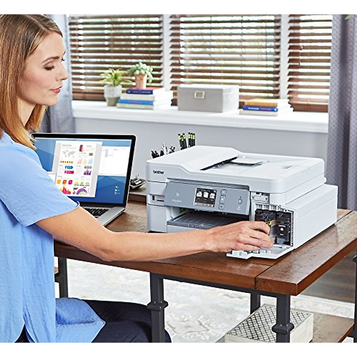 Brother MFC-J995DW INKvestmentTank Color Inkjet All-in-One Printer with Mobile Device and Duplex Printing, Up To 1-Year of Ink In-box, Amazon Dash Replenishment Ready