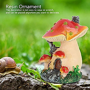 Vikye Mushroom Decor, Miniature Gardening Bonsai Ornament Craft Statue Desk Decoration Accessories for Garden Decoration